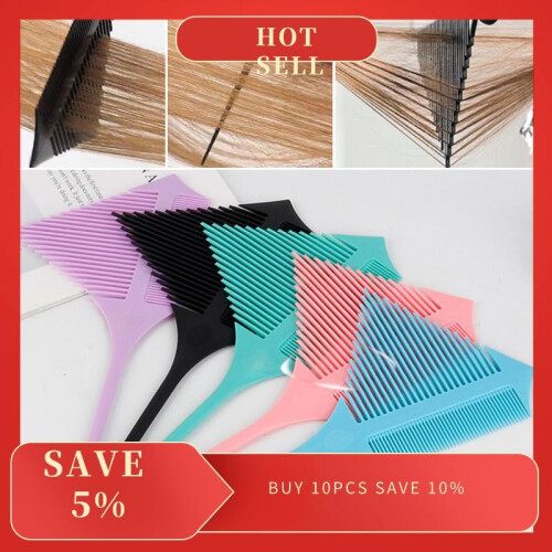 (3)Hair Dye Comb Pointed Tail Comb Antistatic Hairdressing Accessories ...