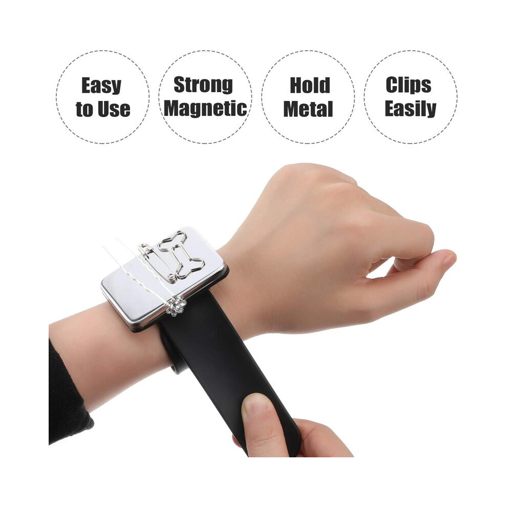 (Cœur violet) Bracelet magnétique avec dragonne et pince à cheveux ...