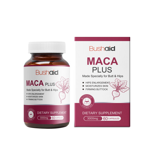 Cápsulas BushAid Maca Butt - Hidratación y reafirmación del cuidado de ...