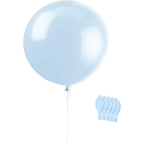 36 Inch Blue Giant Inflatable Balloon 90cm Latex Balloon Pastel Large ...
