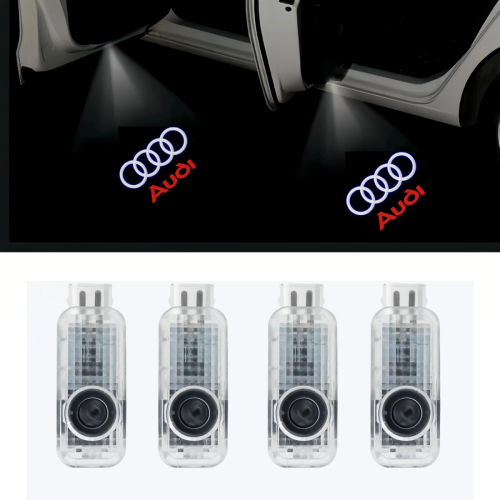 4 Pack Compatible with Audi Logo Projector Lights for A4L/A5/A6L/A7/A8L/Q3/Q5/Q7 - Door Welcome ...