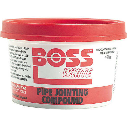 BOSS WHITE JOINTING PASTE 400GRM TUB - White (Jointing Compounds and ...