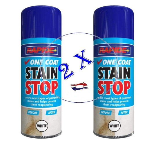 SDMAX Stain Stop One Coat Spray Blocker Aerosol Damp Mould Prevention ...
