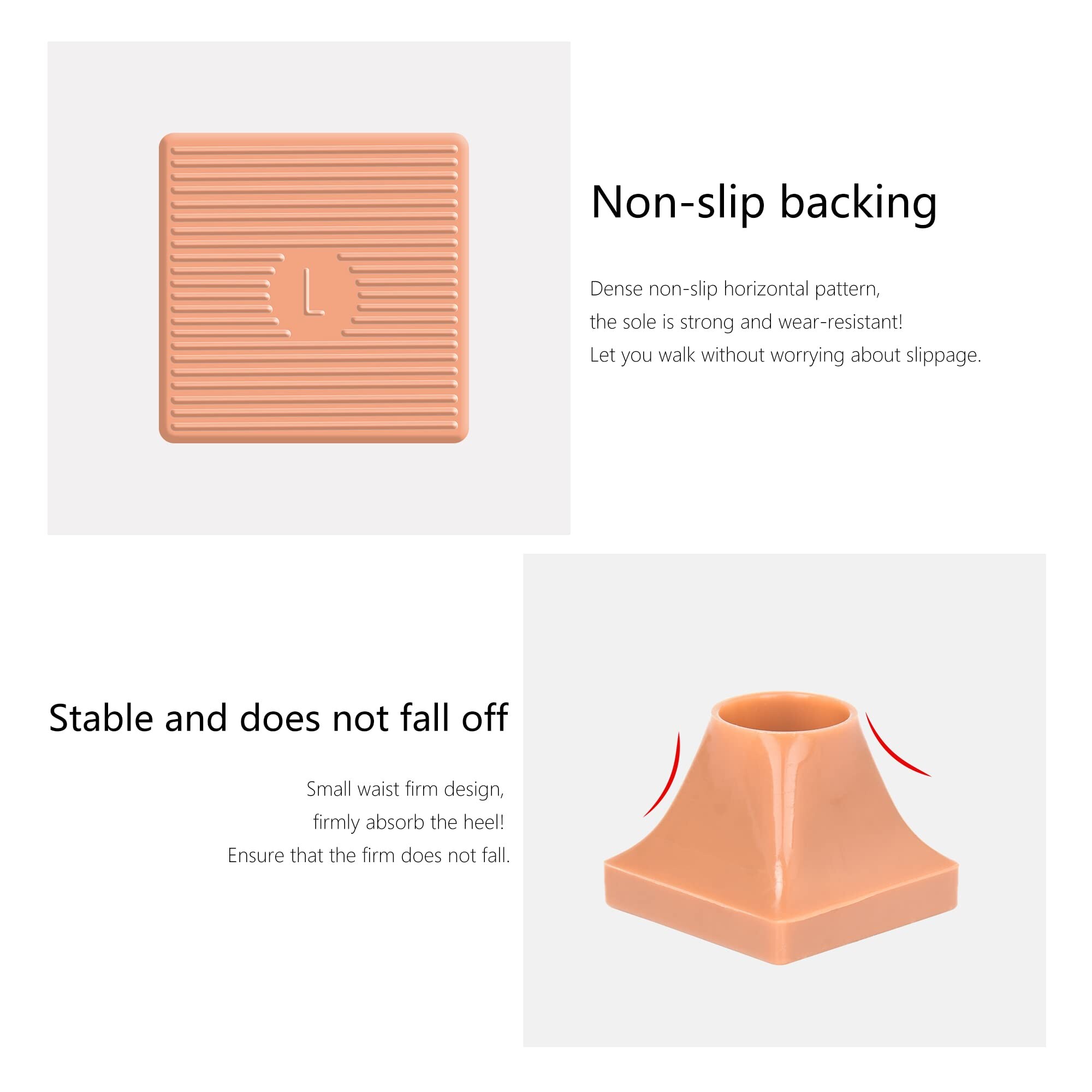 SooGree Lot de 10 paires de prot ge-talons pour talons hauts, 5 tailles ...