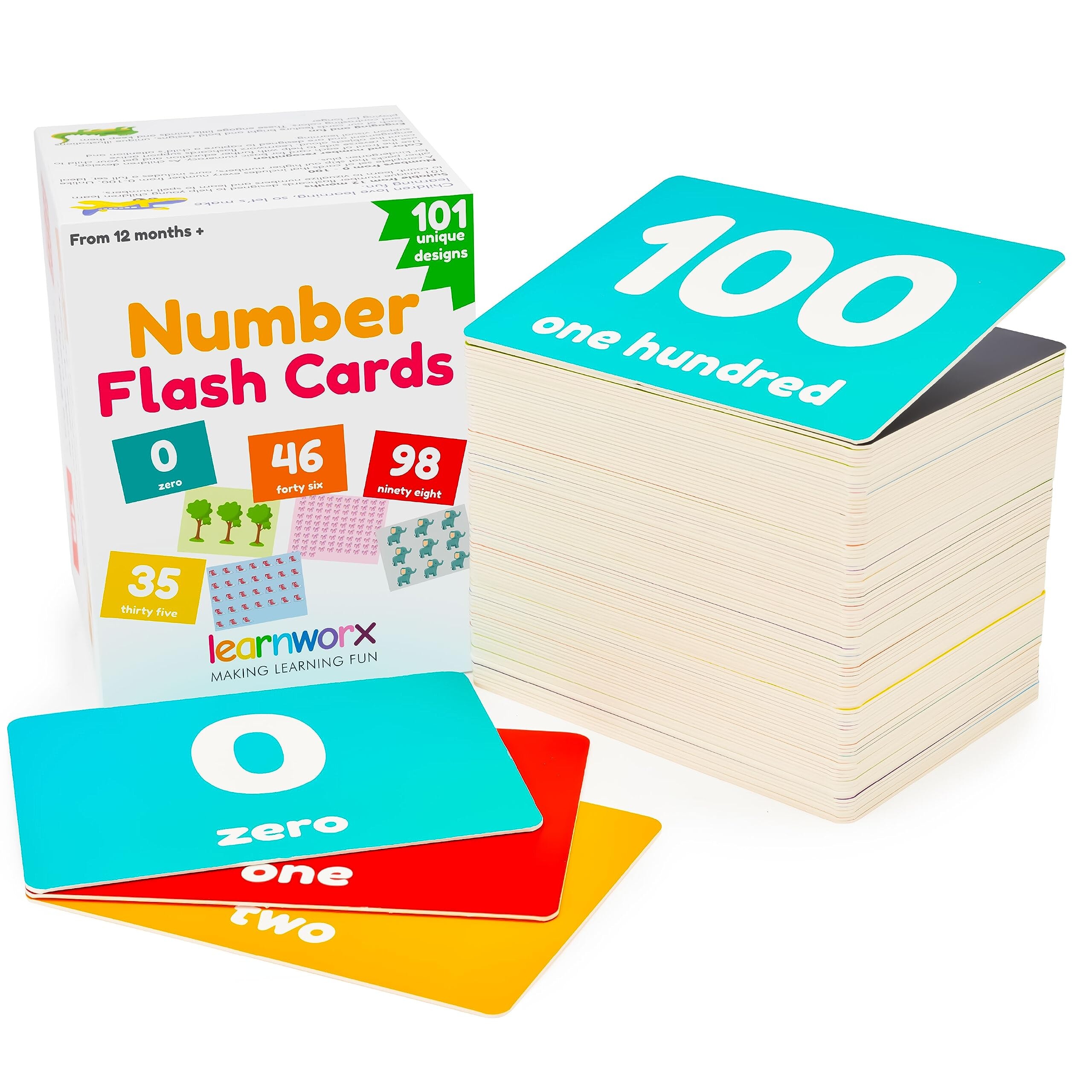 Cartes flash numériques pour tout-petits - Cartes flash de comptage ...