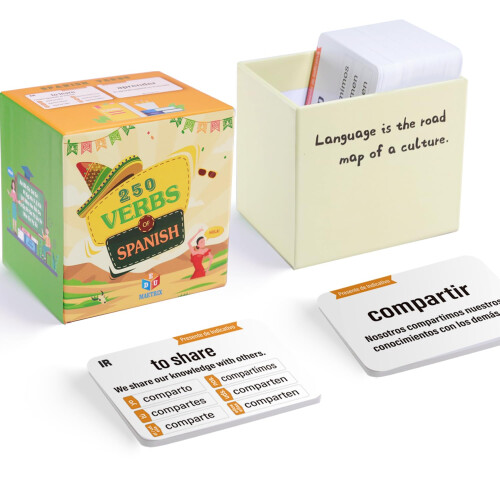 250 Spanish English Bilingual Verbs Verbos Conjugation with Sentence ...
