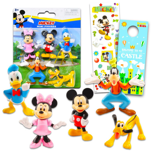 Mickey and Friends Mini Figures 5 Pack - Toy Bundle with 5 Cupcake ...