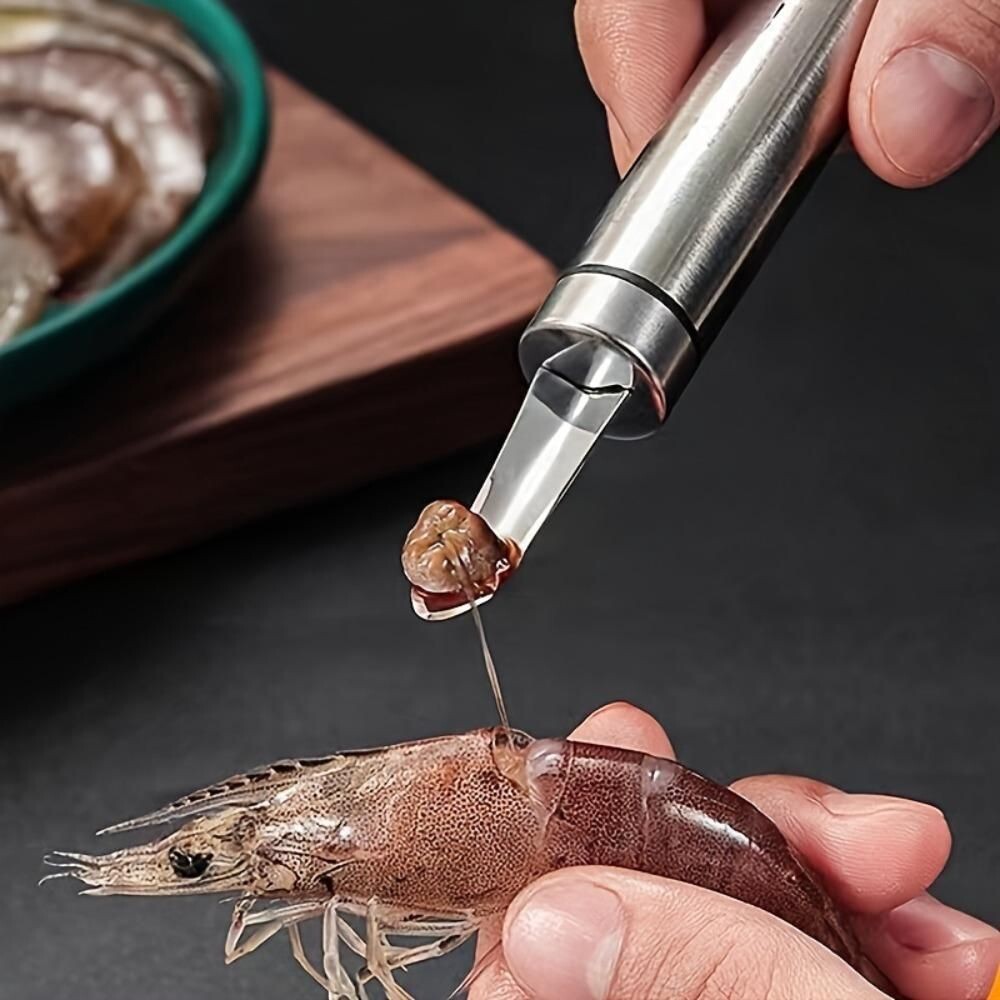 Pro-Grade Stainless Shrimp Deveiner | Effortless Peel, Vein Remove ...