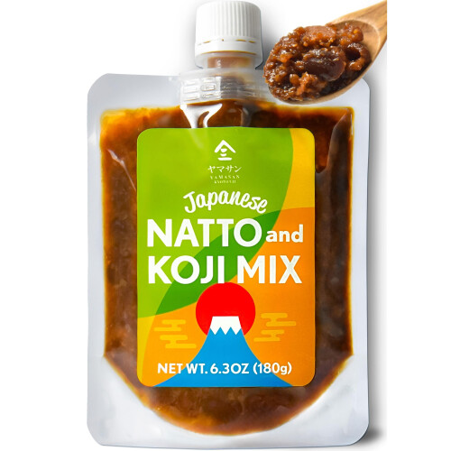 KYOTO YAMASAN UJI Japanese Natto and Koji Mix, 2 Fermented Foods in 1 ...