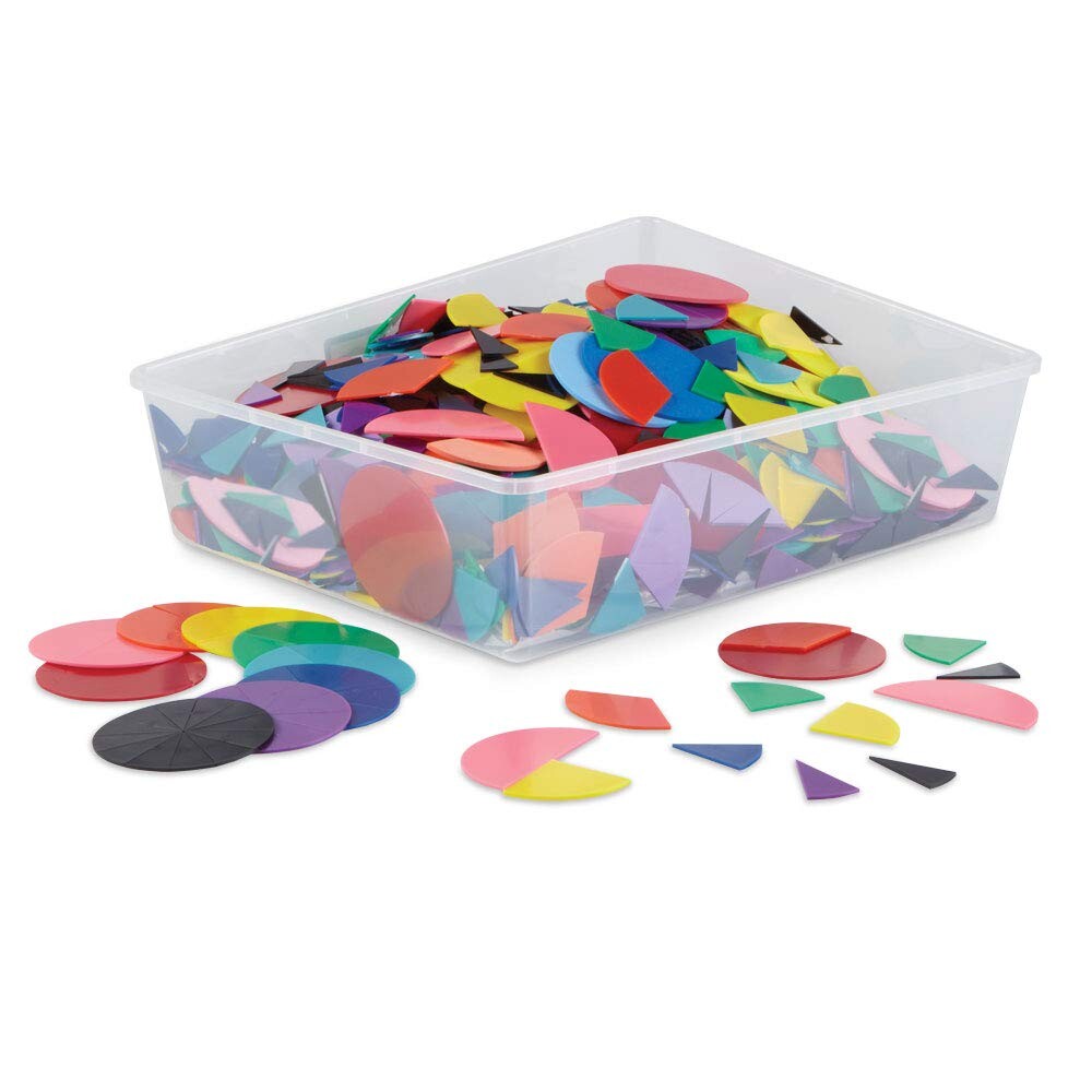 hand2mind Plastic Rainbow Fraction Circles Classroom Kit, Fraction ...