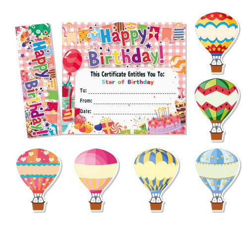 DTESL 60PCS Happy Birthday Award Certificates Gifts for Student from ...