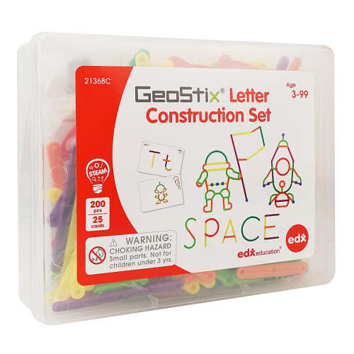 edxeducation-21368 GeoStix Letter Construction Set - Educational Toy ...
