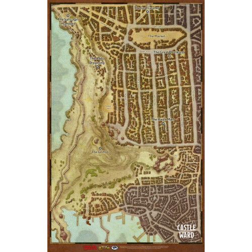 Gale Force Nine Dungeons & Dragons Waterdeep Dragon Heist Vinyl Map Set ...