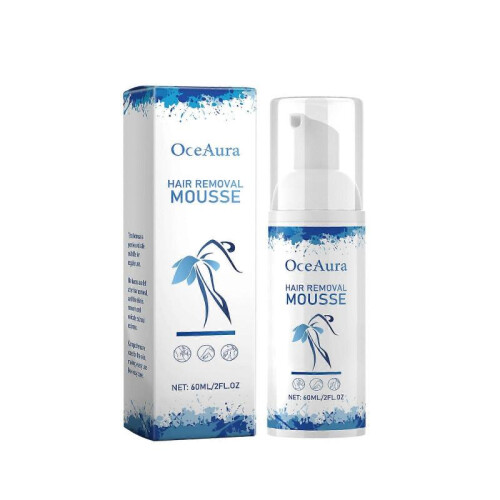 OceAura Hair Removal Foam Mousse Gentle Moisturizing Smooth Fine Skin ...