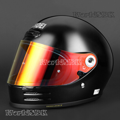 (Revo Red) SHOEI Glamster CPB-1V Casque de moto rétro intégral Visière ...