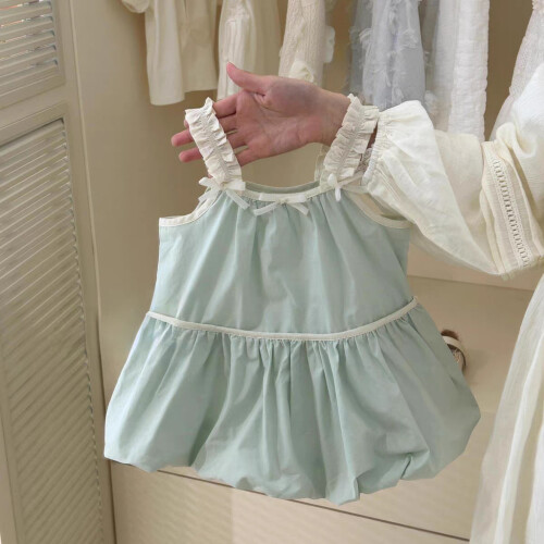 (90 CM) Girl Dress Summer Cotton Sleeveless Cute Kid Fashion Clothing ...