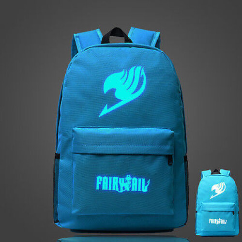 (Blue) à Sac Dos Lumineux Fairy Tail Backpack Bandoulière Laptop Voyage ...