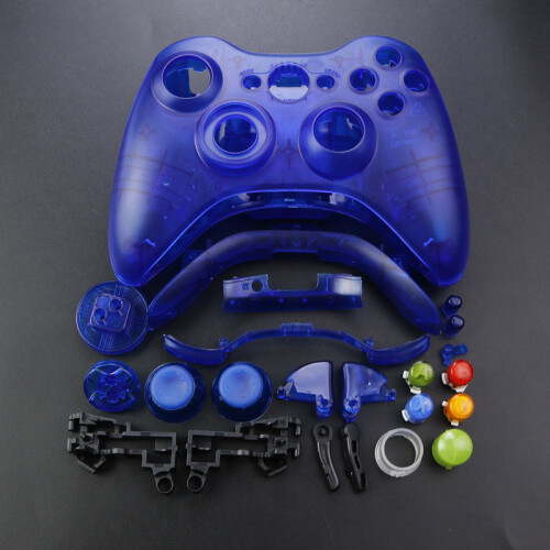 Bright Blue Trådlös XBOX 360 Controller Full Case Game Controller Case ...