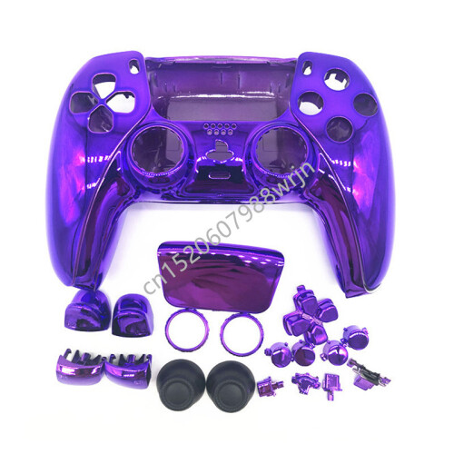 Mando para PS5 de Sony PlayStation 5 morado con carcasa rígida cromada ...