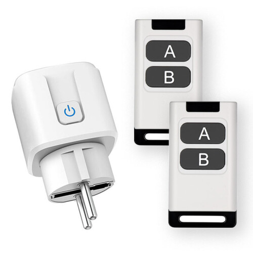 (2er-Set) Universal-Fernbedienung Mini-Steckdosen 433 MHz RF Smart Plug 220 V 16 A ...