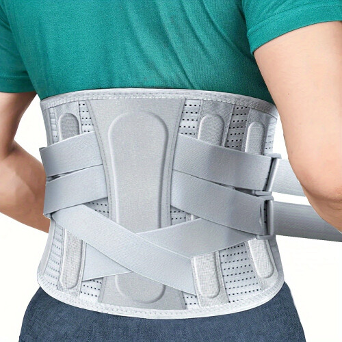(XXL) Adjustable Breathable Back Support Belt with Straps ...