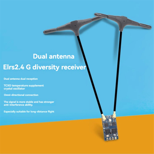 ELRS 2.4Ghz Dual Core RX Diversity Receiver ESP32+TCXO FPV Nano for RC Airplane Long Range DIY ...