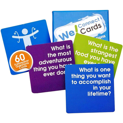 We! Connect Cards - Icebreaker Conversation Starter Card Games | Team ...