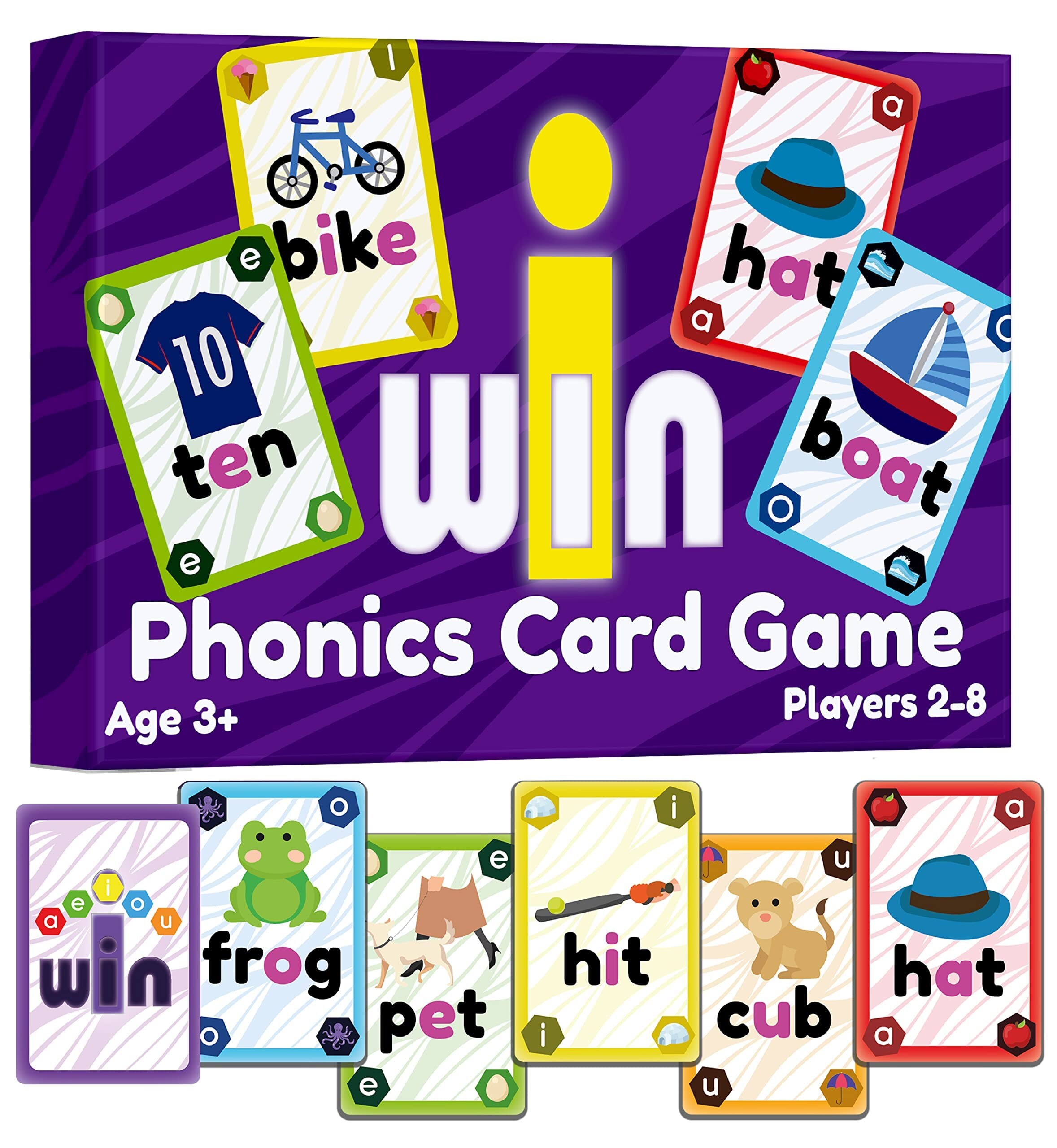 iWin Phonics game and Vowels Sounds card game - Learn to Read game for ...