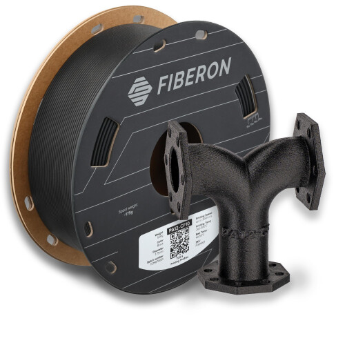 Filament d'imprimante 3D Polymaker Fiberon PA12-CF10 en nylon, 1,75 mm, noir, 500 g, bobine ...