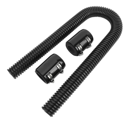 36 Inch Flexible Stainless Steel Radiator Hose Kit With Billet Clamps ...