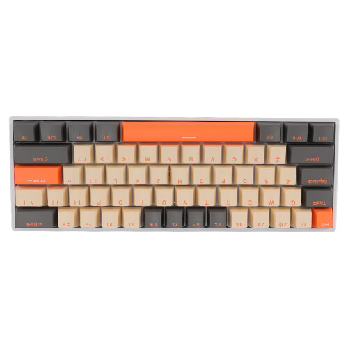 61 Key Mechanical Keyboard 60% Layout Red Switch RGB Backlit USB C ...