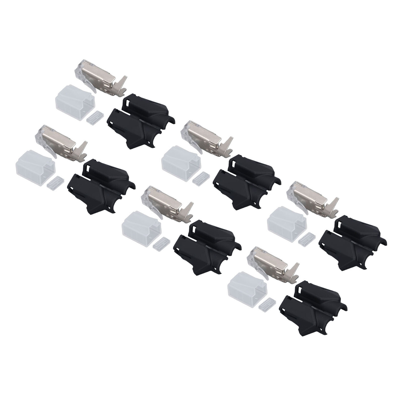 10 Set Assembly Type RJ45 Connector Kit 8 Core Cat6 Cat6A Cat5e ...