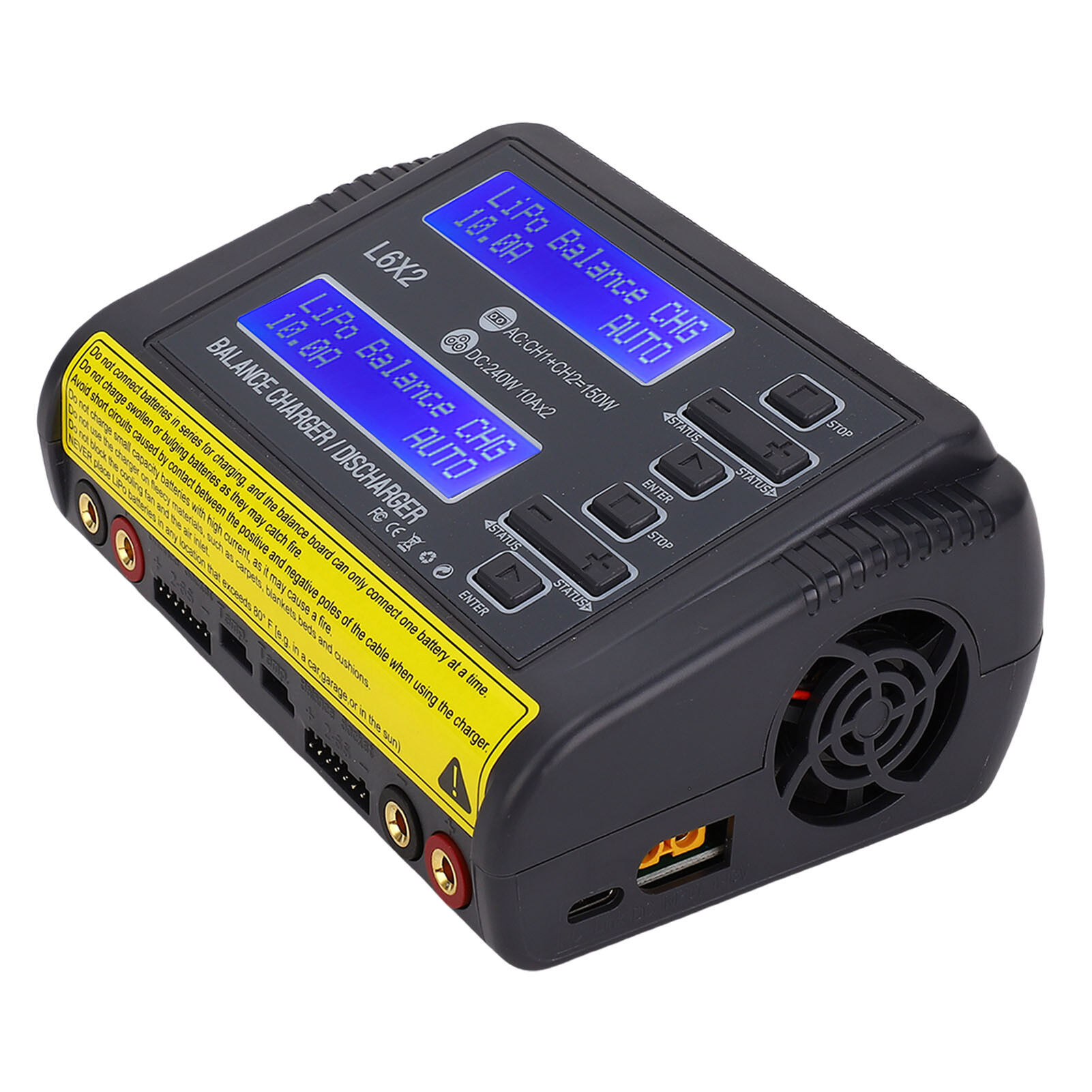 Lipo Battery Charger Dual Lipo Charger RC Aircraft Battery Charger Balance Charger Discharge for ...