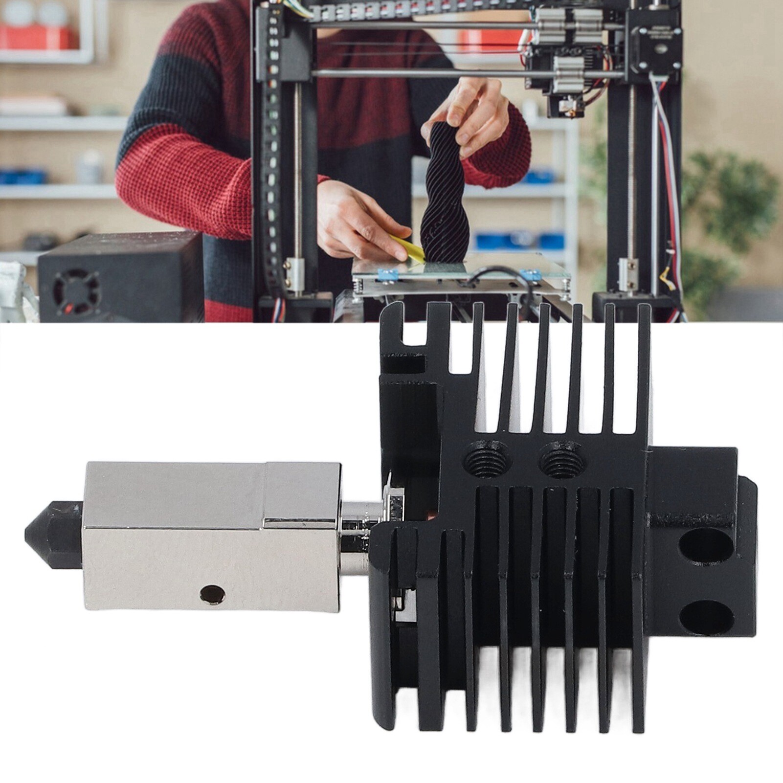 Hot End Assembly Kit 3D Printer Hotend Hardened Steel Nozzle ...