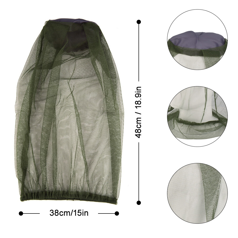 Mosquito Head Mesh Nets Gnat Face Netting Mosquito Hat Full Covers for ...