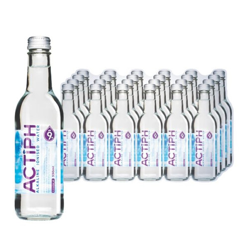 Alkaline Ionised Spring Water pH9+ (24x 330ml) Purified with ...