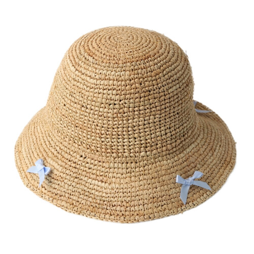 (Lazo de rafia ajustable de 54-58 cm) Sombrero de playa de diseño de ...