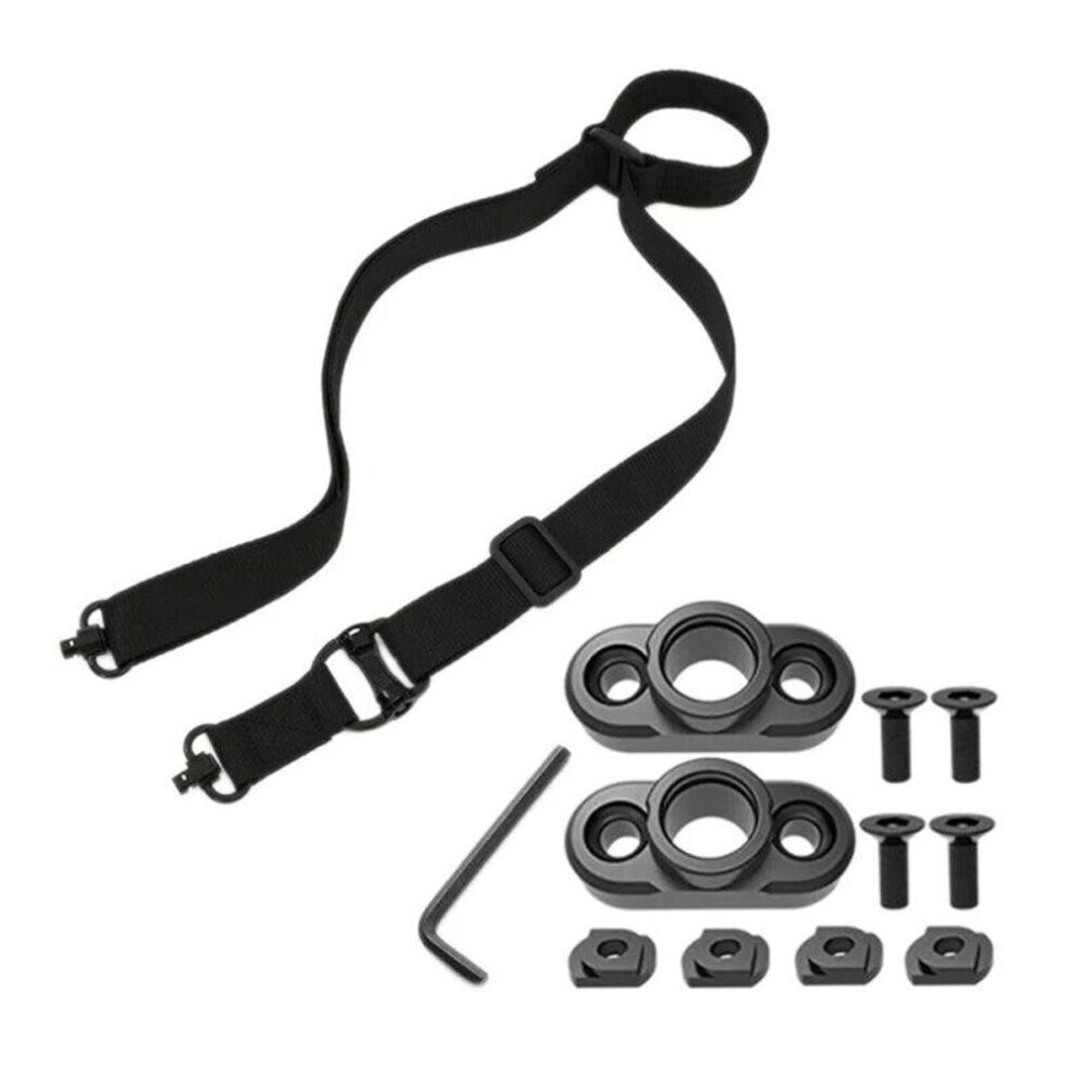 Rifle Sling Quick Adjust 2 Point Qd Sling With Qd Sling Swivel 2 Pcs Qd ...