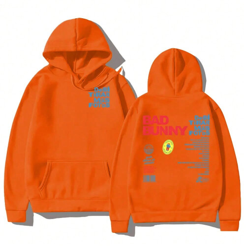 (orange, XL) Bad Bunny Debi Tirar Más Fotos Hoodies Bad Bunny DTMF 2025 ...