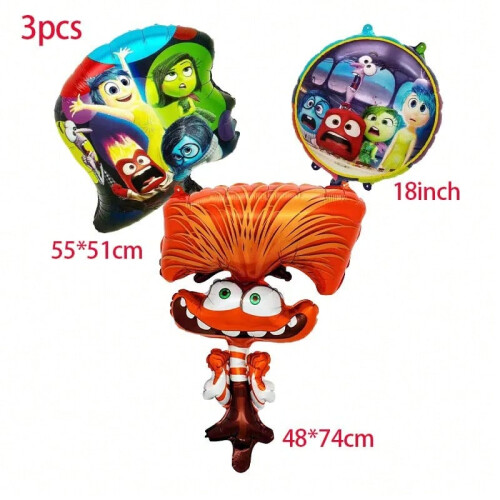 (1set purple fork, Other) Inside Out Birthday Party Decoration Balloon ...