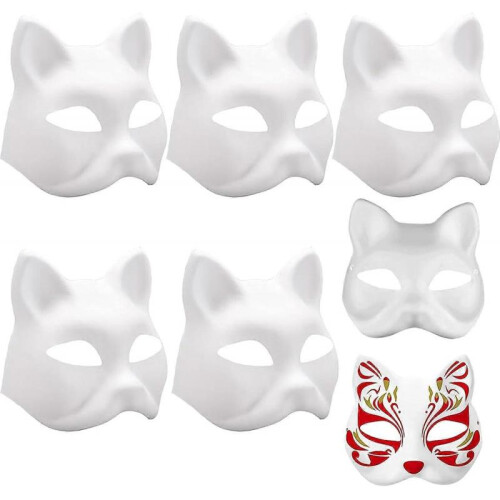 DIY Cat Mask, Hand-Painted Cat Mask, Carnival Mask, Masquerade Ball ...