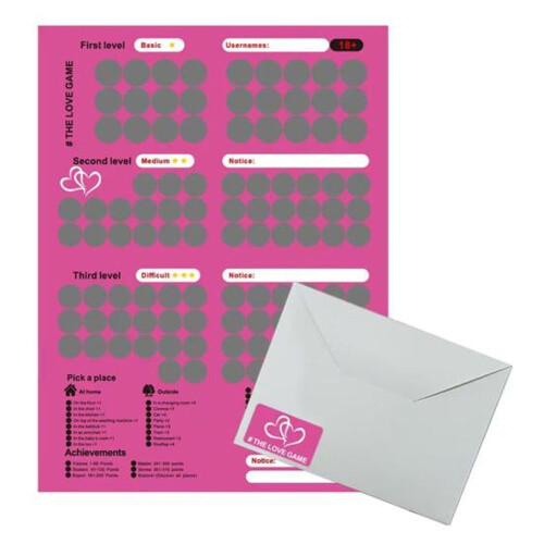 Couples Scratch And Reveal Poster Adults Love Games Scratch Poster with ...