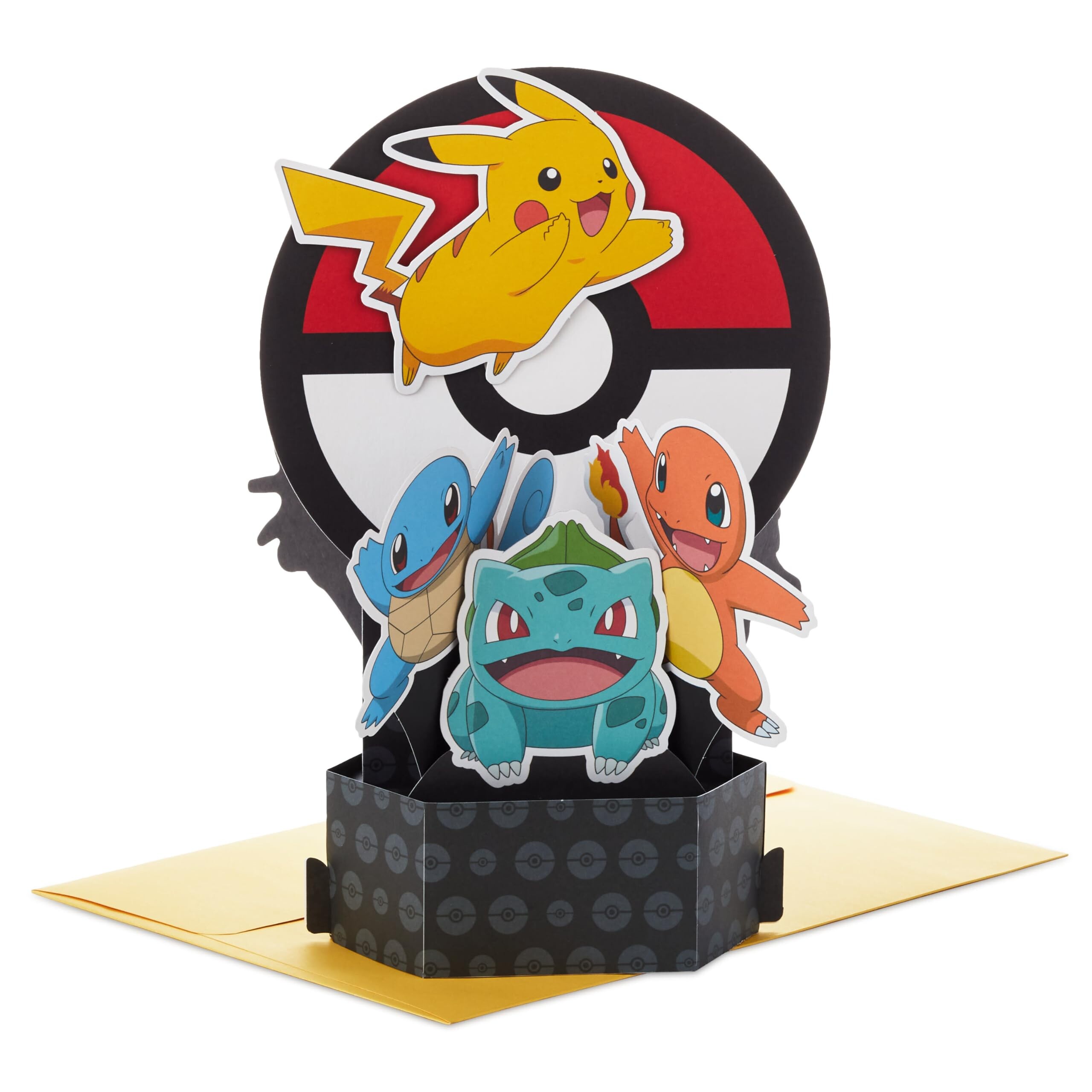 Carte d'anniversaire pop-up Hallmark pour enfants (Pok mon) Carte 3D ...