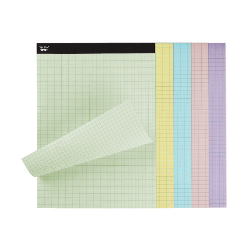Mr. Pen- Pastel Graph Paper 1 Pad 11""x8.5"" 4x4 (4 Squares Per Inch ...