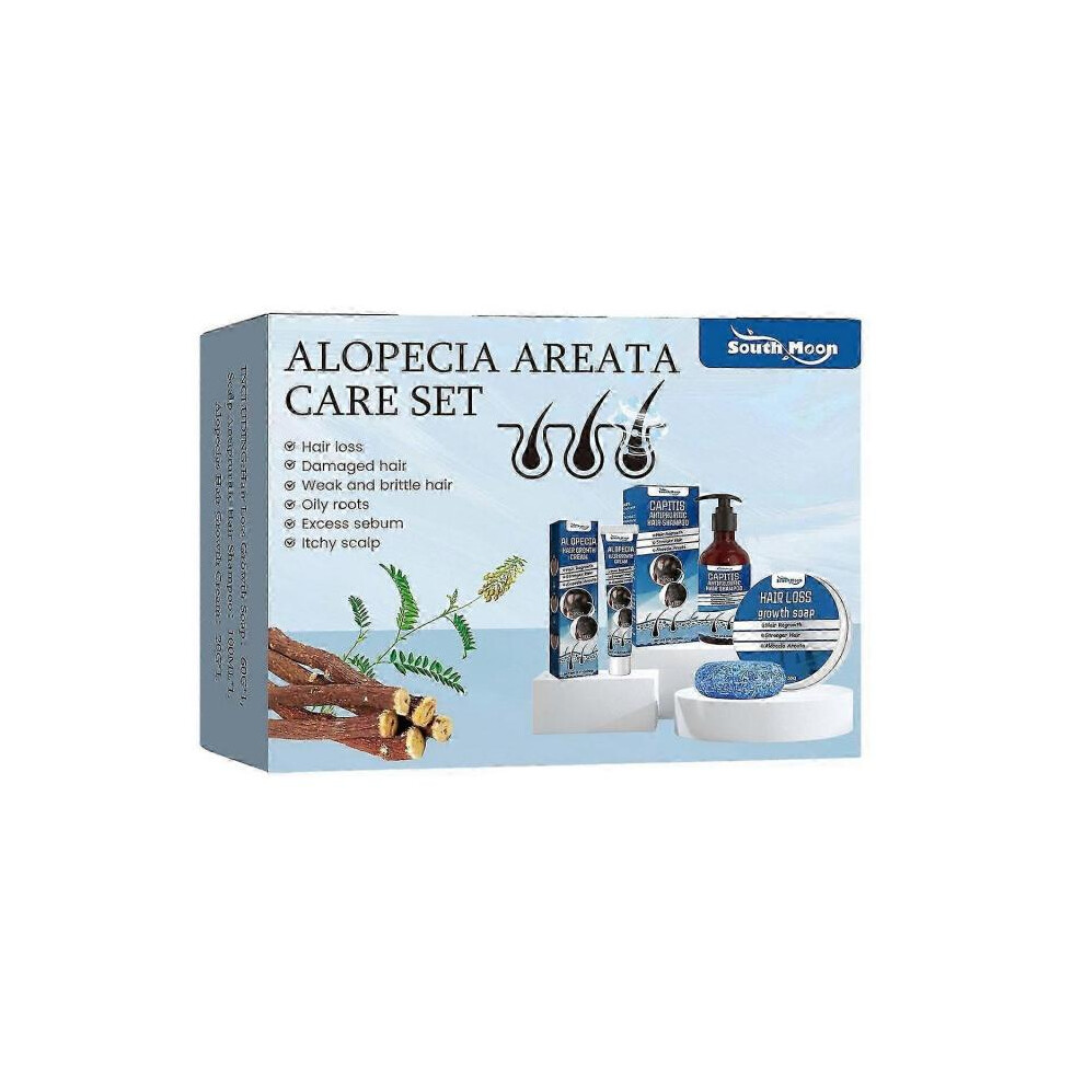 South Moon Alopecia Areata Care Set, Clean Scalp Supple Care Frizzy Hair Wash And Care Gift Set ...