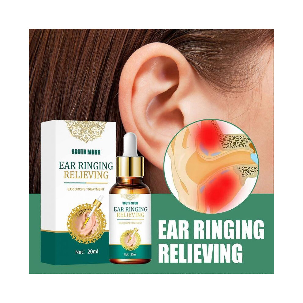 SOUTH MOON 20ml Ear Ringing Relieving Ear Drops Tinnitus Deafness Ear ...