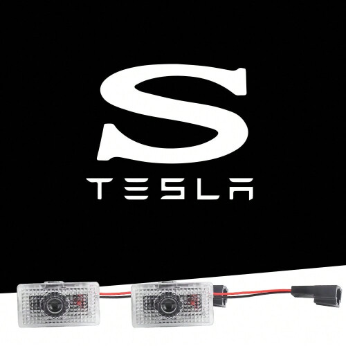 (For Tesla-03) For Tesla Model Y 3 S X Car Door LED Logo Projector ...