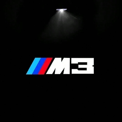 (M3, 2PCS) 2/4Pcs car door LED light Welcome logo BMW M F15 E90 E92 E60 ...