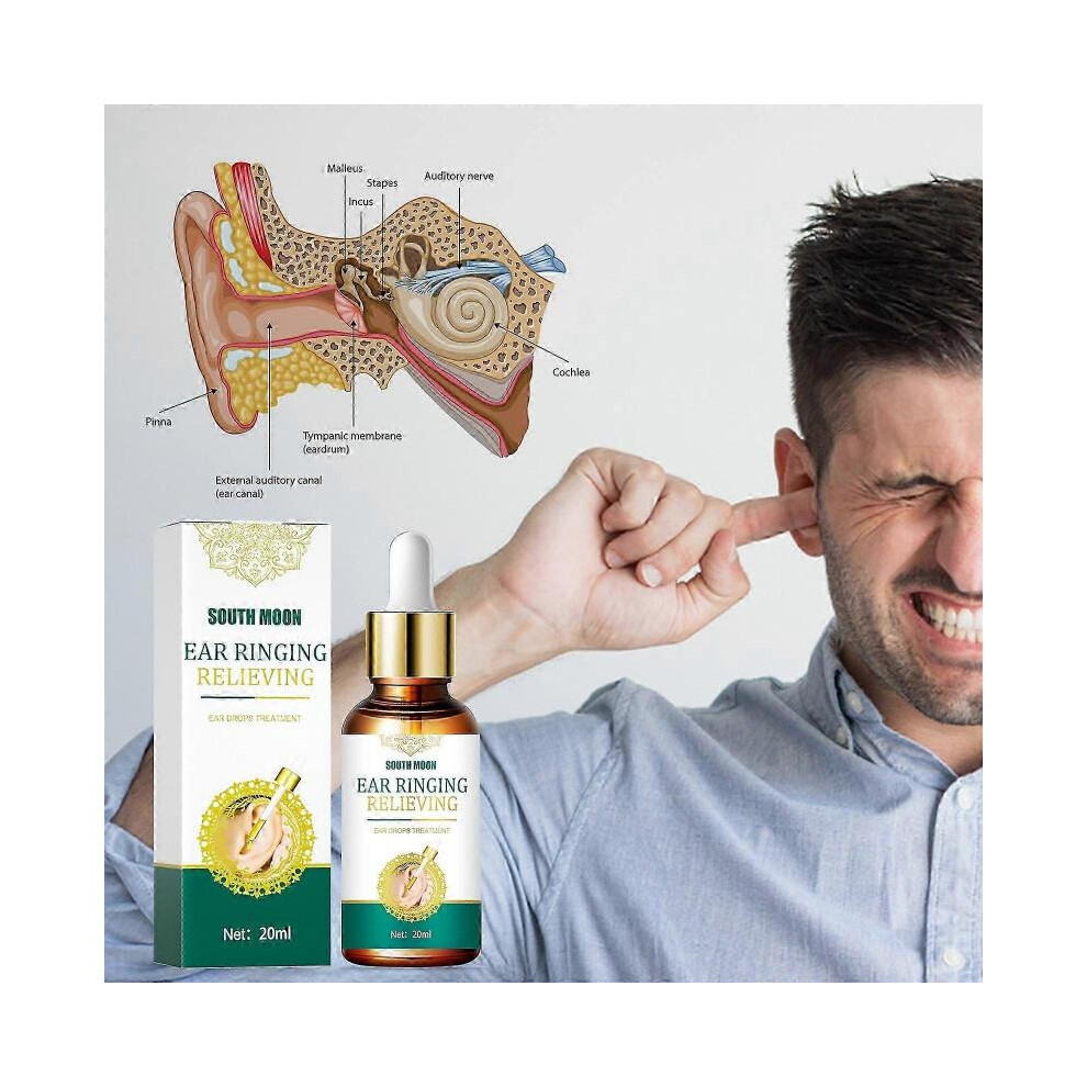3PCS Tinnitus Relief Ear Drops Ear Drops Ear Itching Treatment Ear Care ...