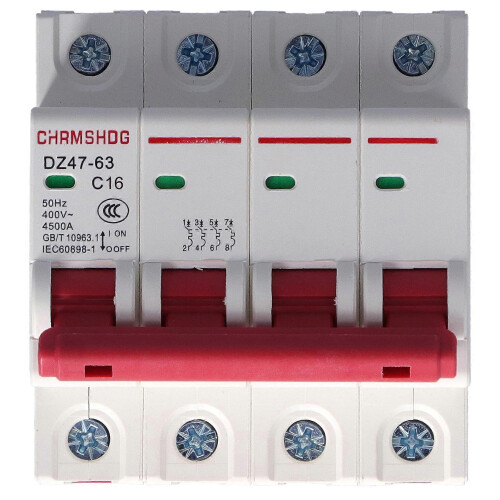 Circuit Breaker 4P Mini Air Switch MCB Overload Short Protection 400V ...
